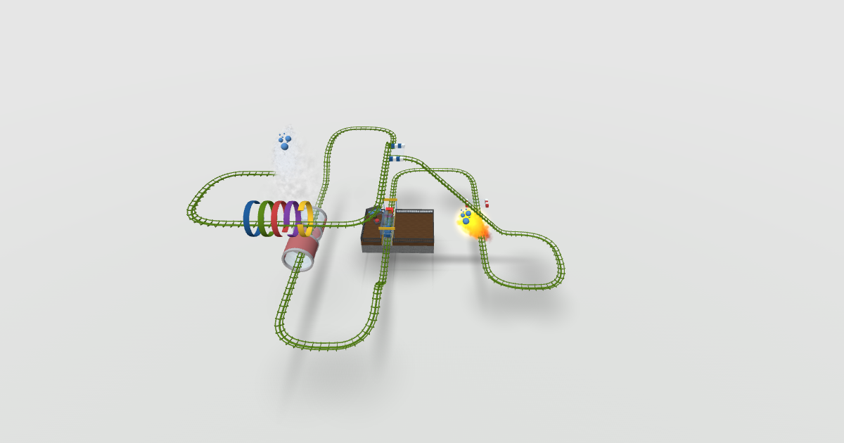 CoSpaces Edu :: Roller coaster template 1
