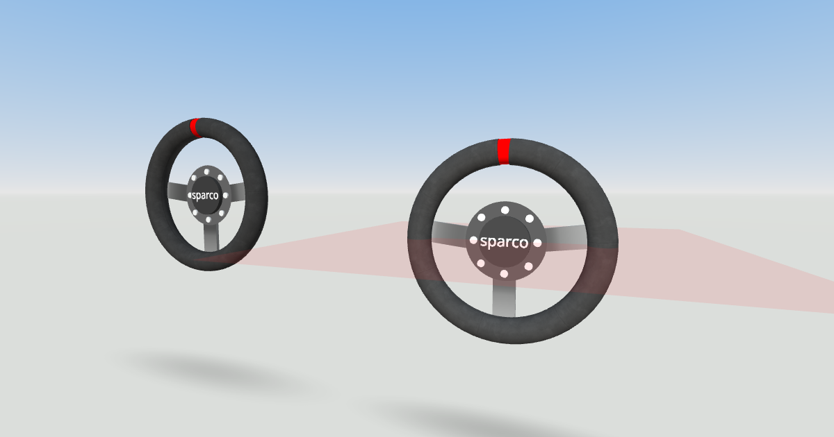 CoSpaces Edu :: Remix of Steering wheel rotation