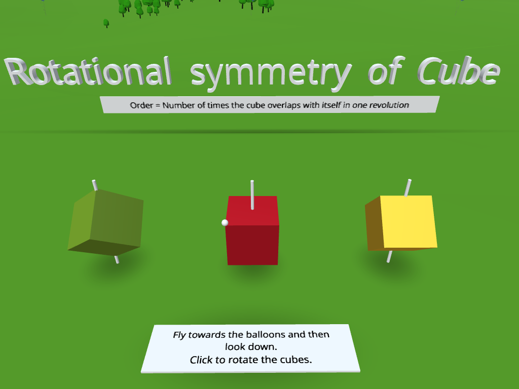 CoSpaces Edu :: Rotational Symmetry of Cube