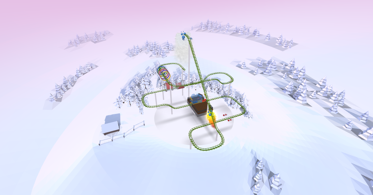 CoSpaces Edu :: Roller coaster template 4