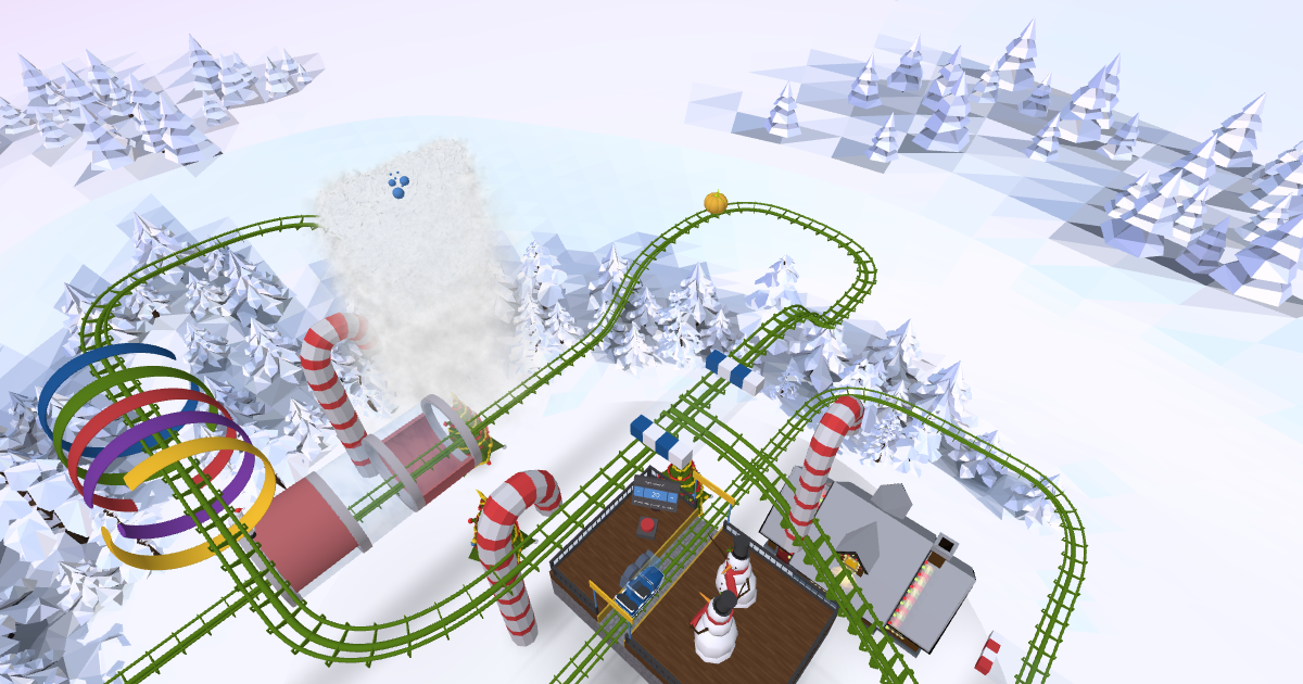 CoSpaces Edu :: Roller coaster template