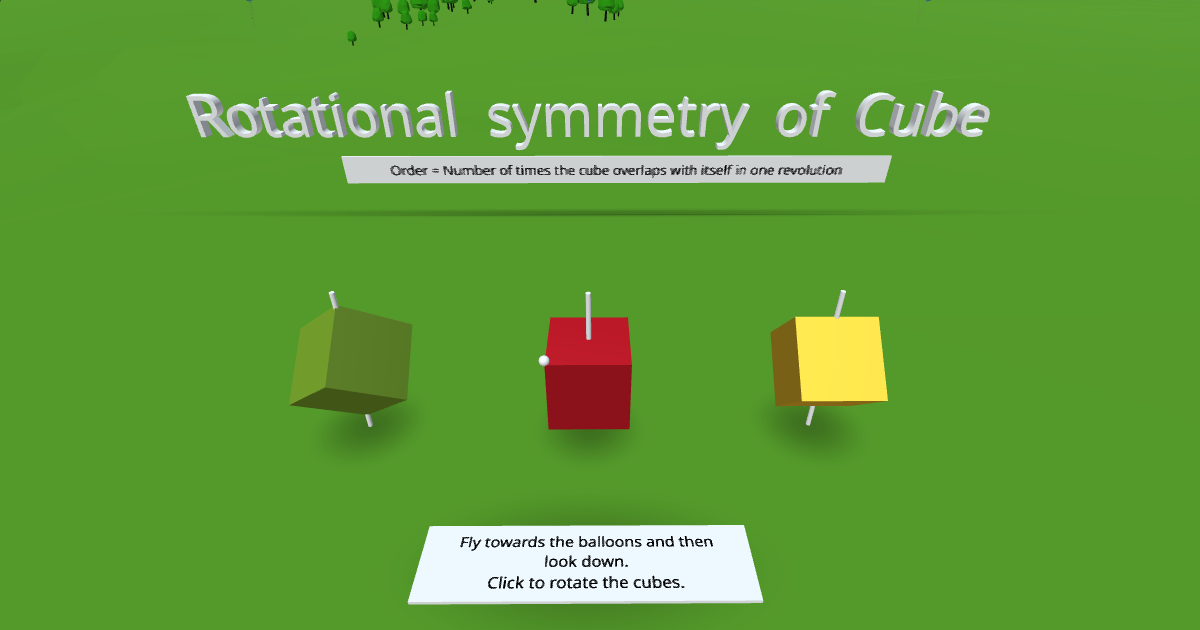 CoSpaces Edu :: Rotational Symmetry of Cube