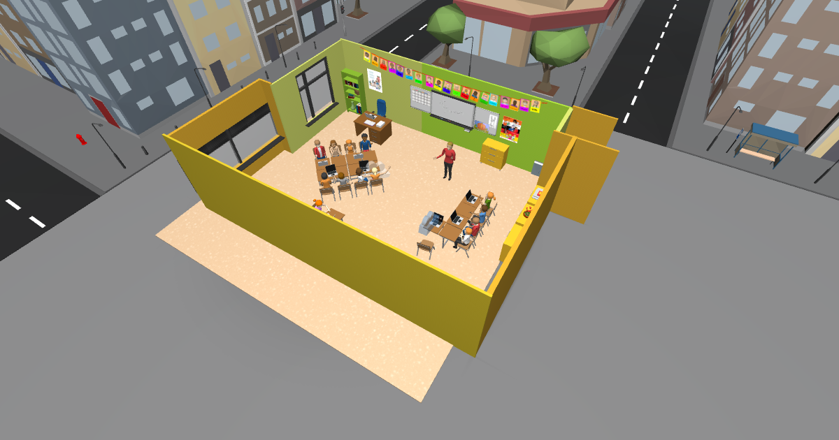 CoSpaces Edu :: Algoritme en game element test