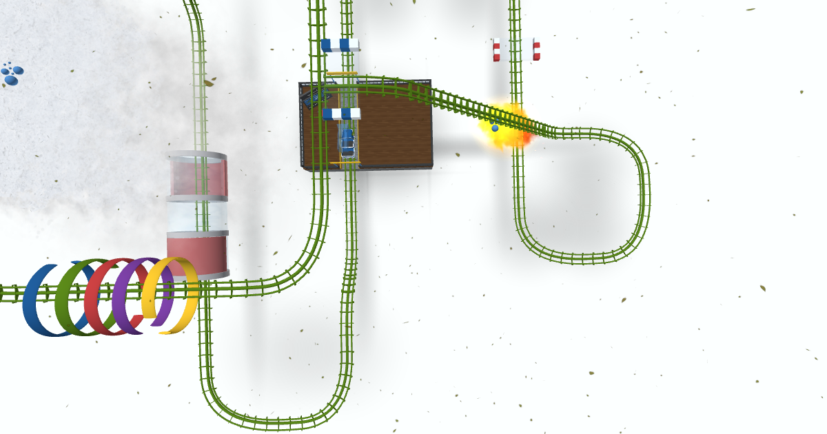 CoSpaces Edu :: Roller coaster template 1