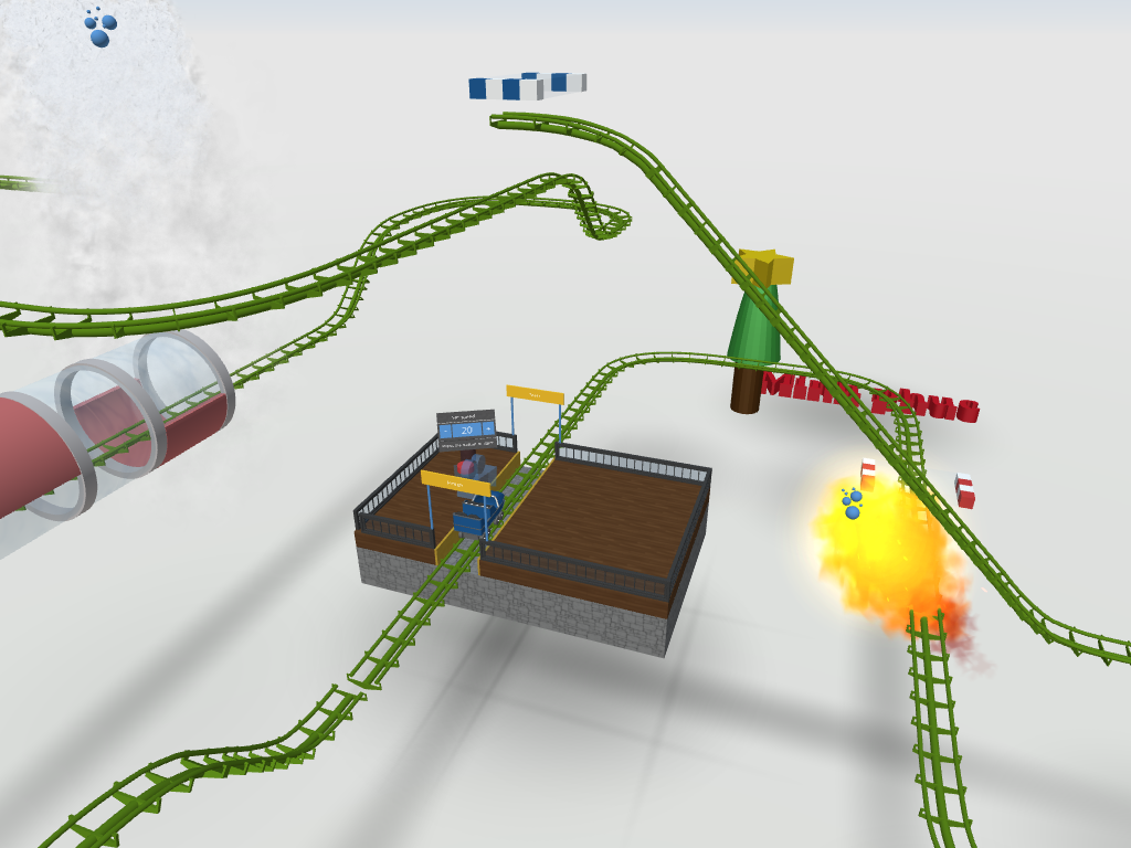 CoSpaces Edu :: Roller coaster template