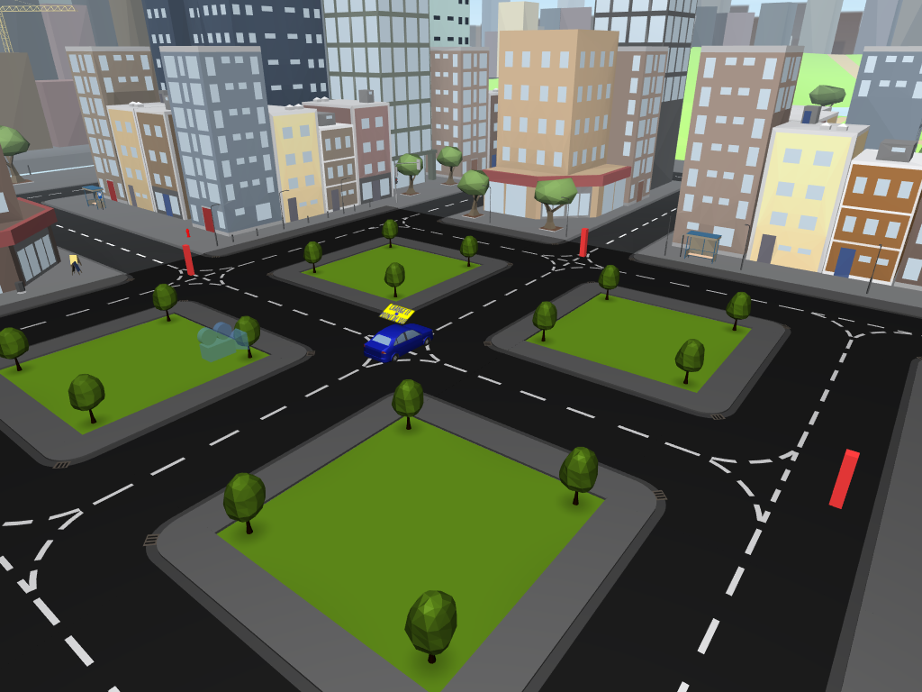 CoSpaces Edu :: mBot mission 4 points demo